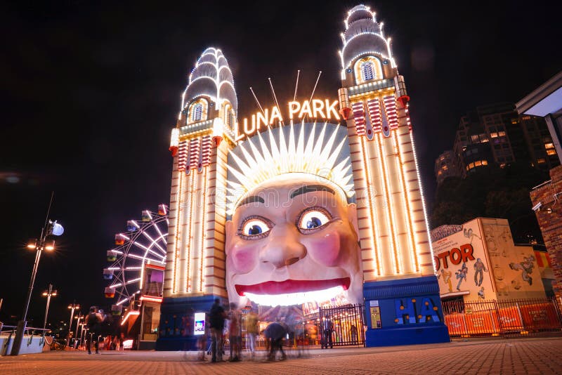Luna Park Gate Entry at Night, it is an Amusement Park Located I ...