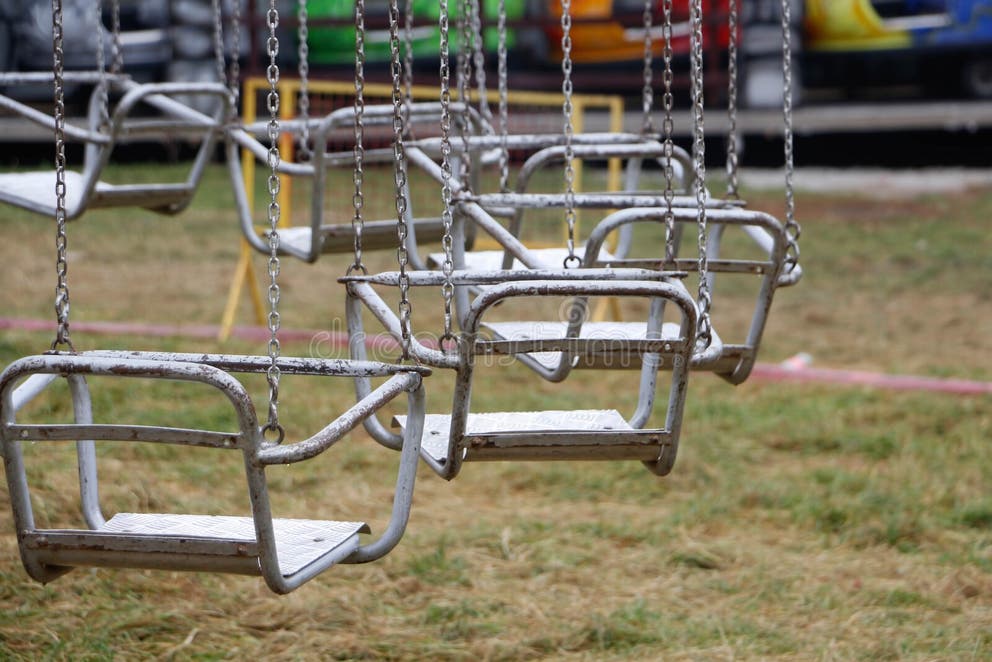 Luna park seats stock image. Image of attraction, grass - 259029605