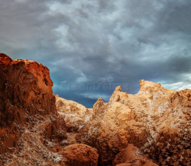 Luna Valley Chile stock image. Image of luna, altiplano - 102902219