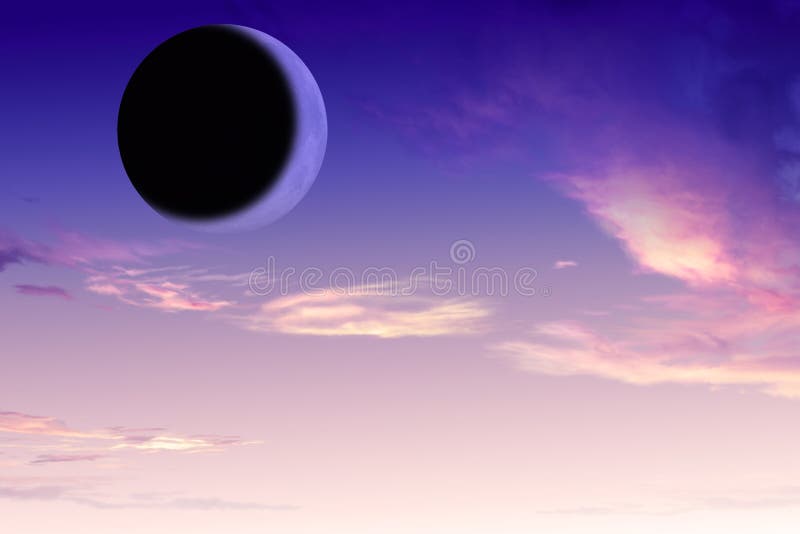 Lunar Eclipse . Beautiful Sky Stock Image - Image of beautiful, black ...