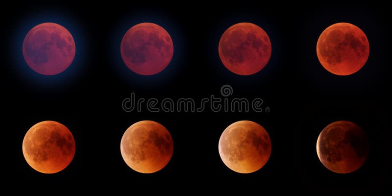 Lunar Eclipse 2019 stock image. Image of europe, partial - 137246107