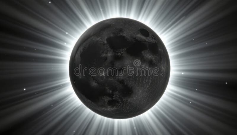 Lunar Eclipse Wash, Charcoal Gray To Pale Silver with Radial Light Loss ...