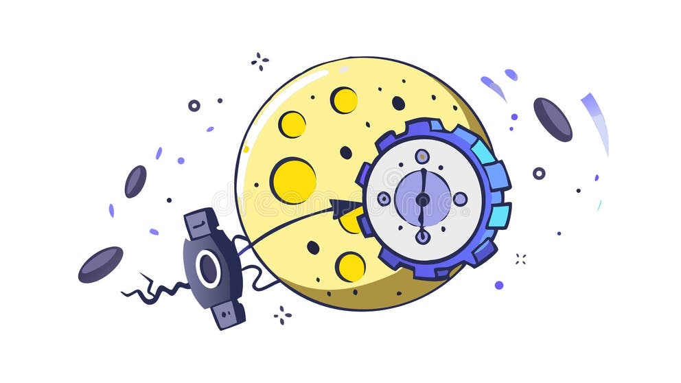 Lunar Engineering Base Icon, Moon Colony Development, Space ...