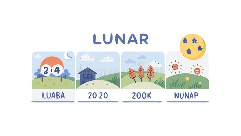 Lunar Exploration Timeline, Space Missions Moon Research, Vector Design ...