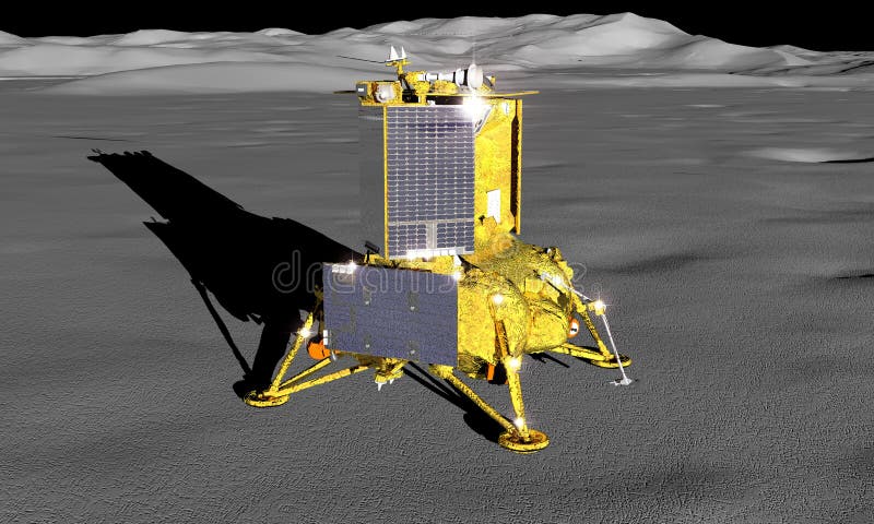 Lunar lander stock illustration. Illustration of exploration - 286123502