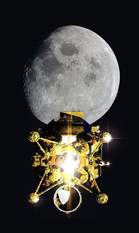 Lunar lander stock illustration. Illustration of space - 286123662
