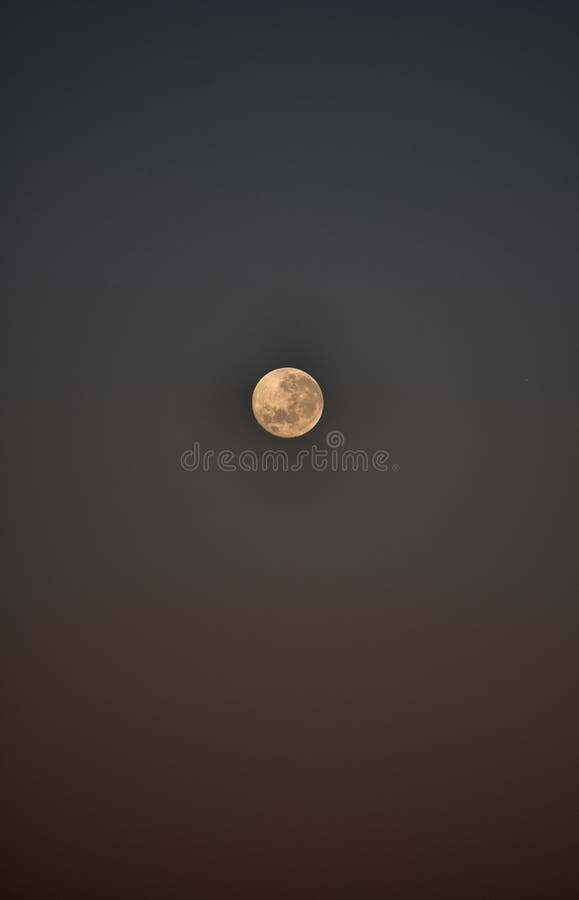 Lunar Landscape of Full Moon in Vertical Format Stock Photo - Image of ...