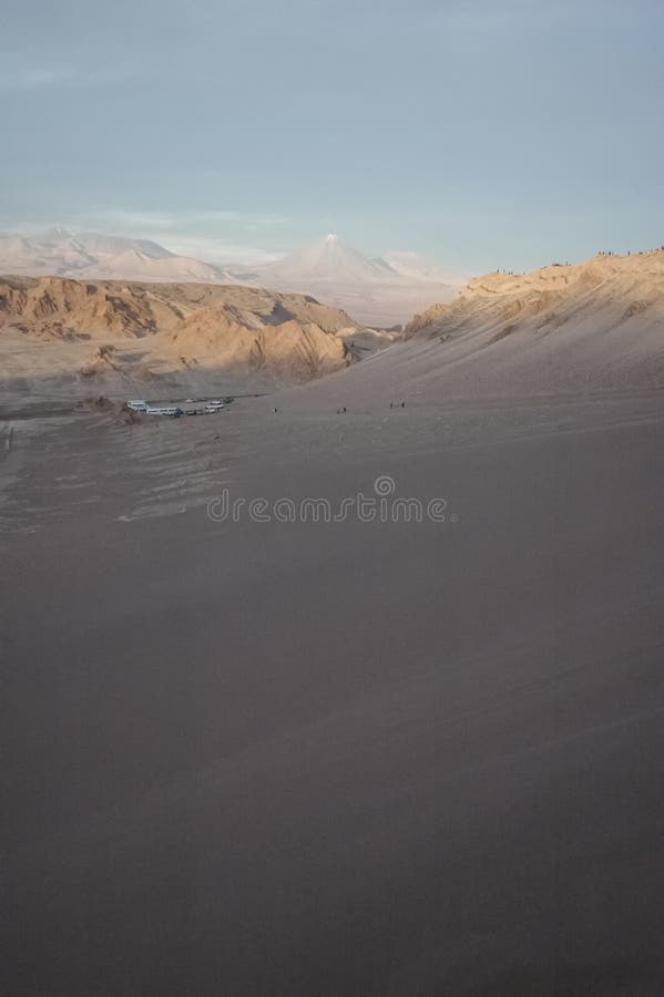 Lunar Landscape of the Valley of the Moon Stock Photo - Image of ...