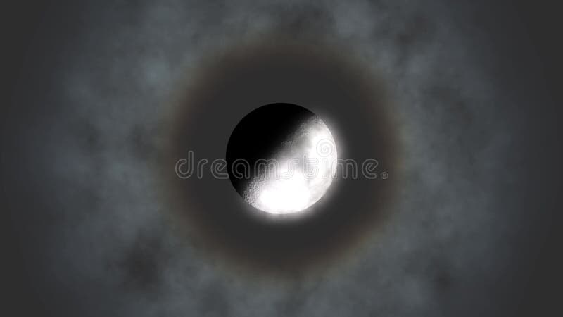 Lunar Phase Cycle Animation Background Stock Video - Video of element ...