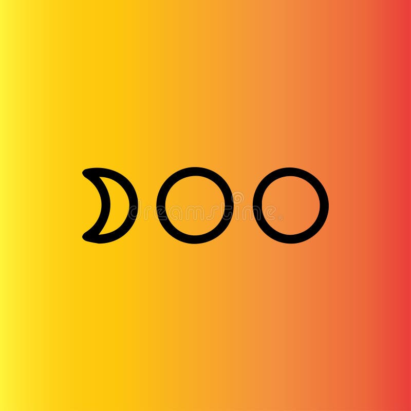 Lunar Phases in Elegant Simple Design Against a Gradient Backdrop Stock Vector - Illustration of ...