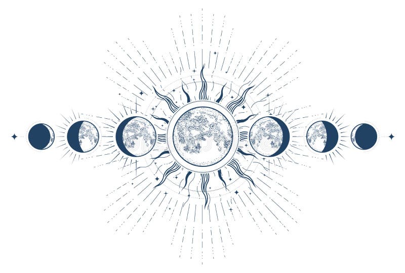 Lunar Phases, Mystical Phase of the Moon, Astrology and Horoscope ...