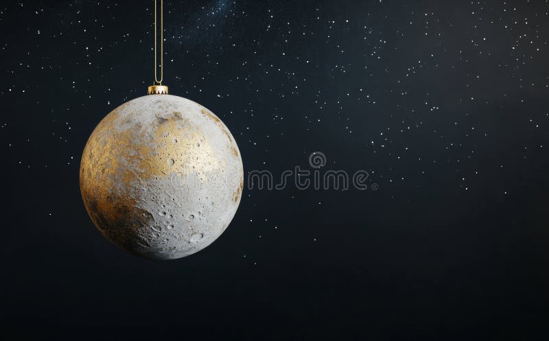 Lunar and Planets of the Solar System As a Christmas Tree Decoration ...