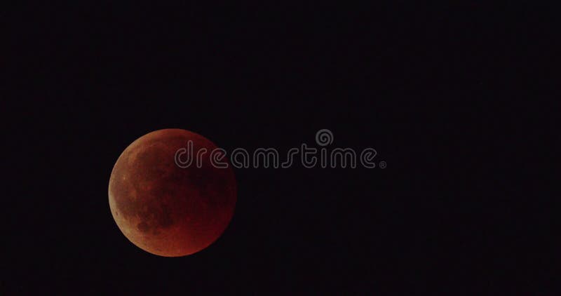 Lunar red eclipse stock footage. Video of moon, eclipse - 137200466