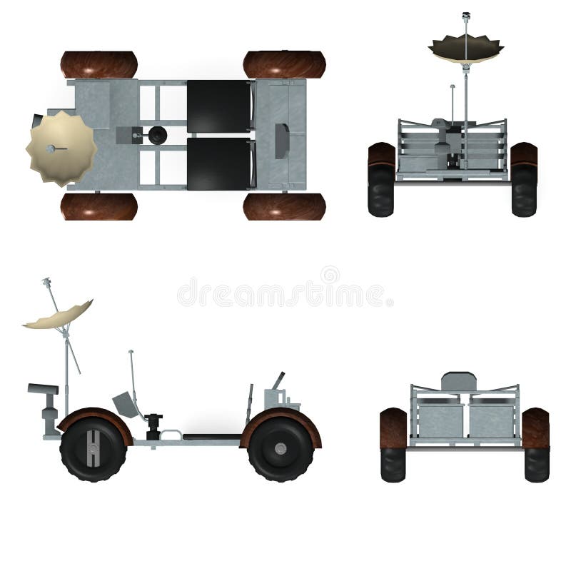 Lunar rover stock illustration. Illustration of rover - 11857232