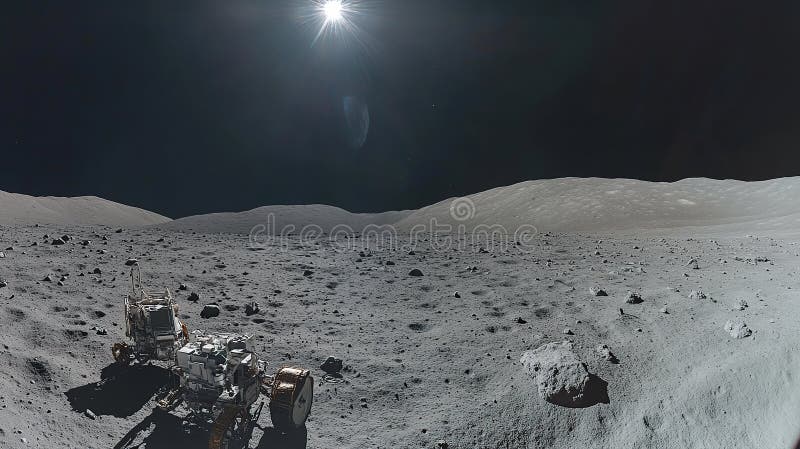 Lunar Rover Moon's Surface Sun Sky Stock Photos - Free & Royalty-Free ...