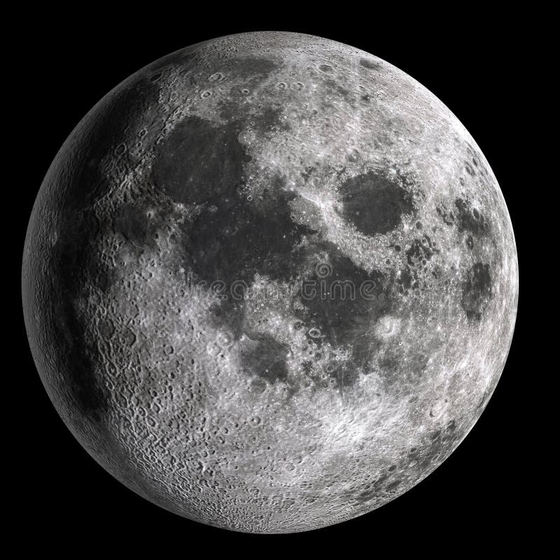 Full Moon in High Resolution Isolated on Black Background. Stock Image ... Full Moon in High Resolution Isolated on Black Background. Stock Image ...