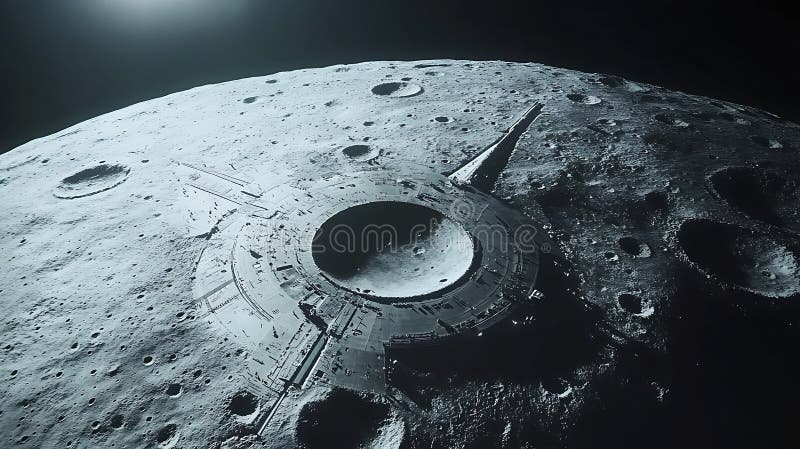 Lunar Structure Illustration Stock Illustration - Illustration of ...