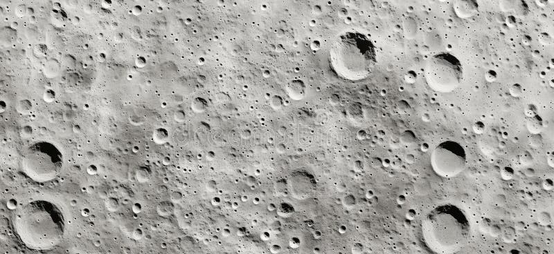 Lunar Surface with Craters and Texture, Detailed View of Moon S Surface ...