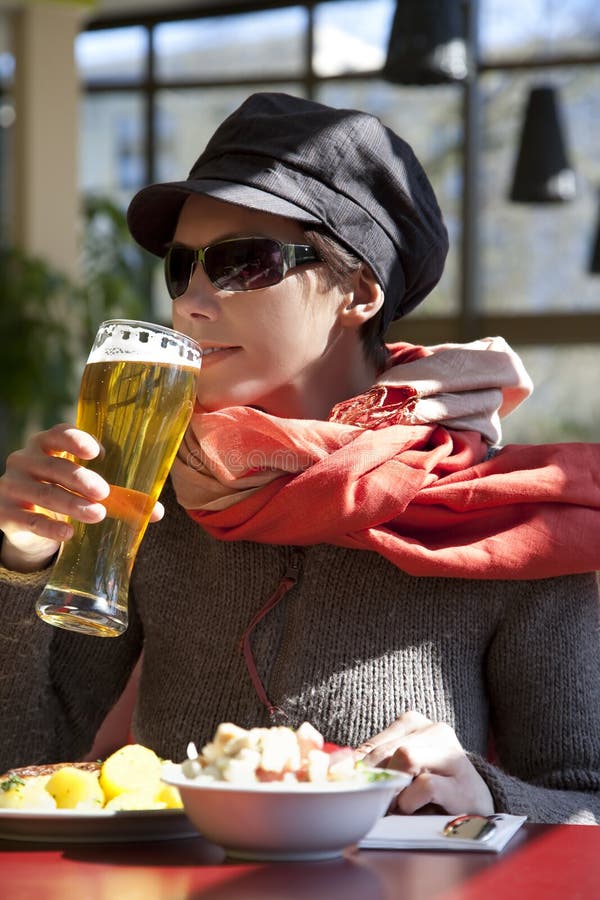 Lunch stock image. Image of beer, people, eating, bright - 14068473