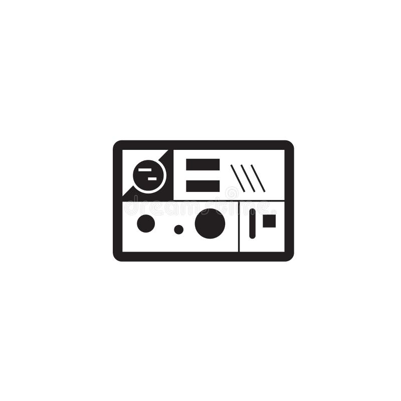 Lunch Box Black Vector Concept Icon. Lunch Box Flat Illustration, Sign ...