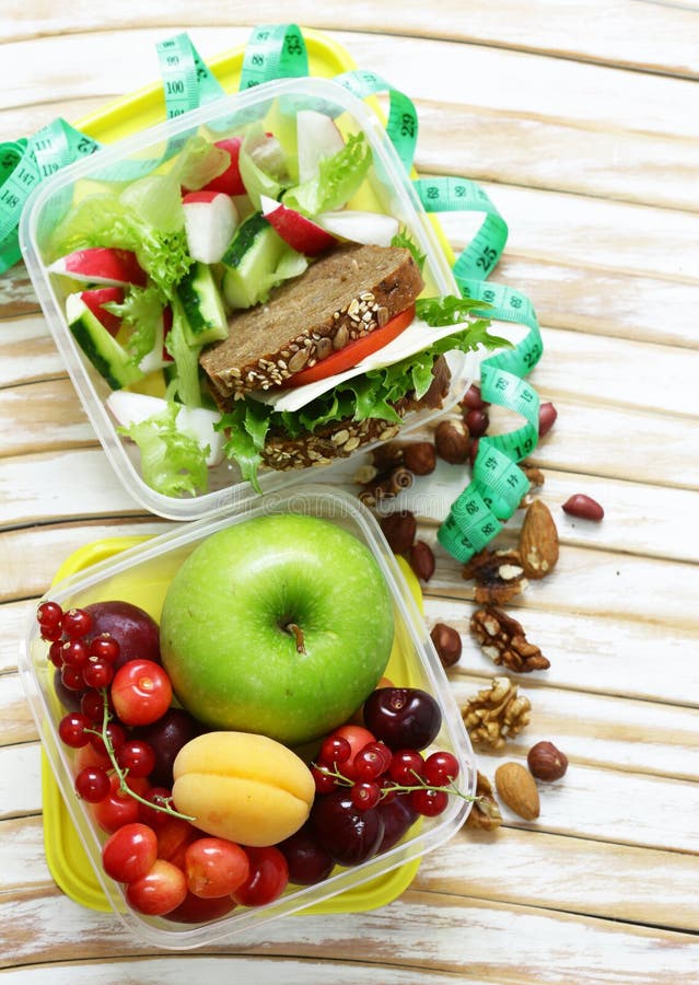 Lunch Box for Healthy Eating Diet Stock Image - Image of berries ...