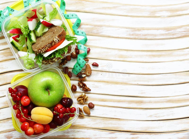 Lunch Box for Healthy Eating Diet Stock Image - Image of fresh, berries ...