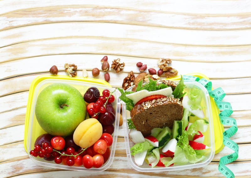 Lunch Box for Healthy Eating Diet Stock Photo - Image of container ...