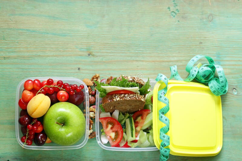 Lunch Box for Healthy Eating Diet Stock Image - Image of picnic ...