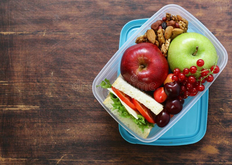 Lunch Box for Healthy Eating Stock Photo - Image of breakfast, cheese ...