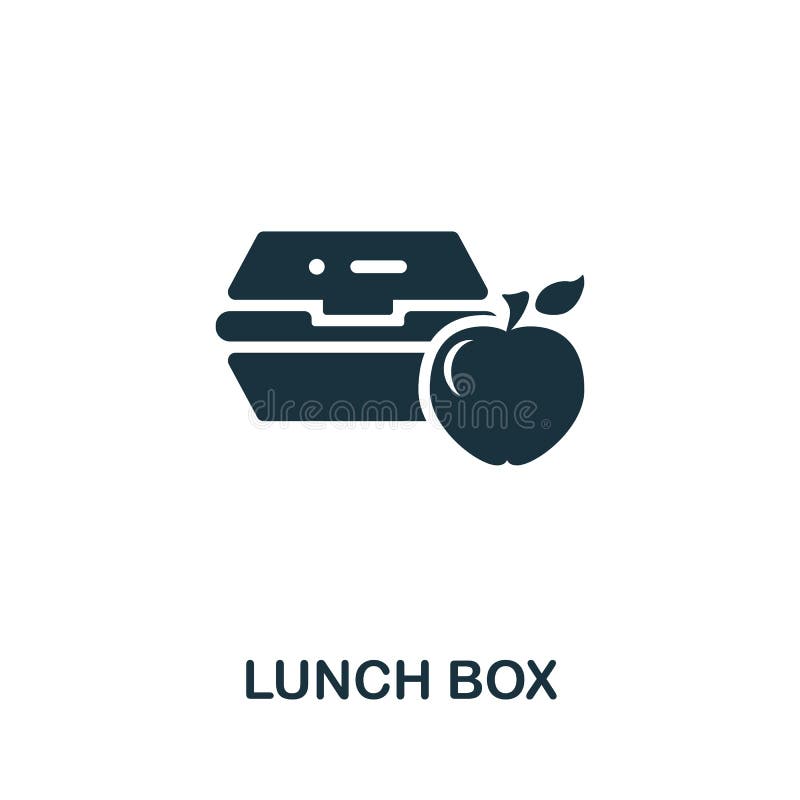 Lunch Box Icon. Monochrome Simple Element from Packaging Collection ...