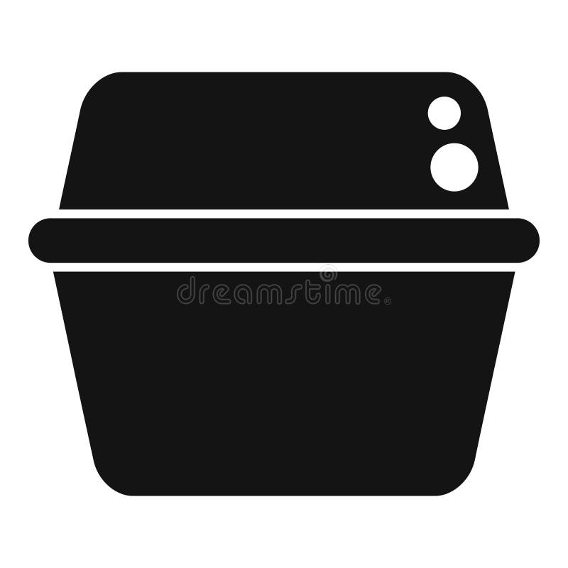 Lunch Box Icon Simple Vector. Fast Food Snack Stock Vector ...