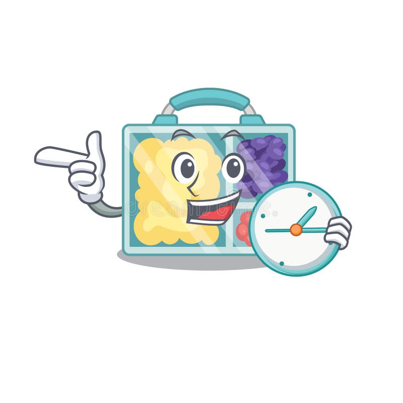 With Clock Plastic Electric Kettle Isolated on Cartoon Stock Vector ...