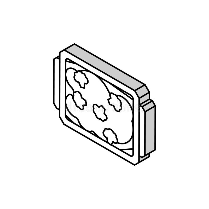 Lunch Box Plastic Meal Isometric Icon Vector Illustration Stock Vector ...