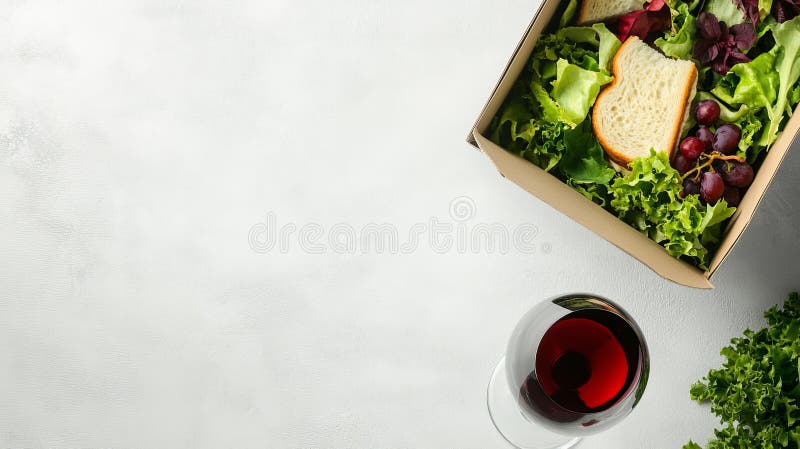 The Lunch Box of a School or Office with Sandwiches, Veggies, and ...