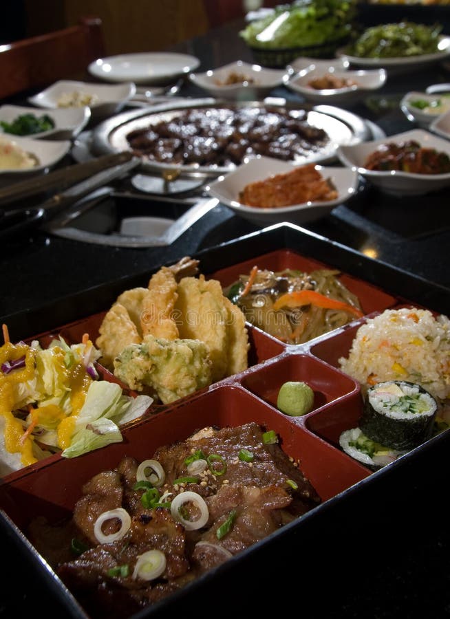 Lunch box special stock photo. Image of garlic, sushi - 12388210