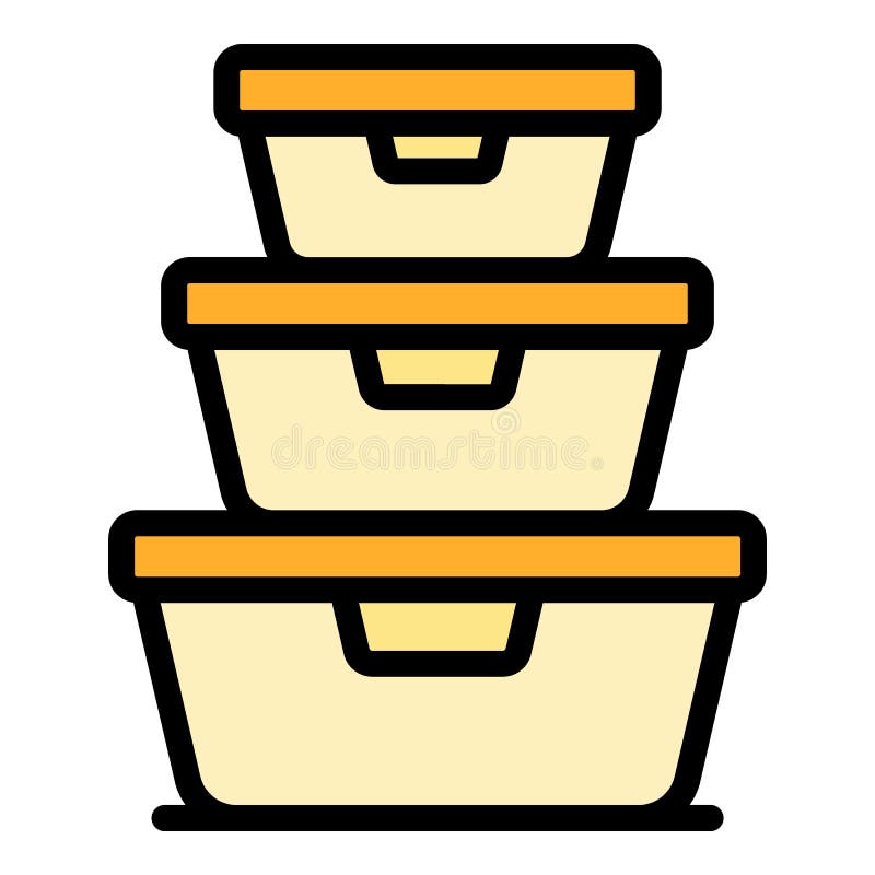 Lunch Boxes Icon Color Outline Vector Stock Vector - Illustration of ... Lunch Boxes Icon Color Outline Vector Stock Vector - Illustration of ...