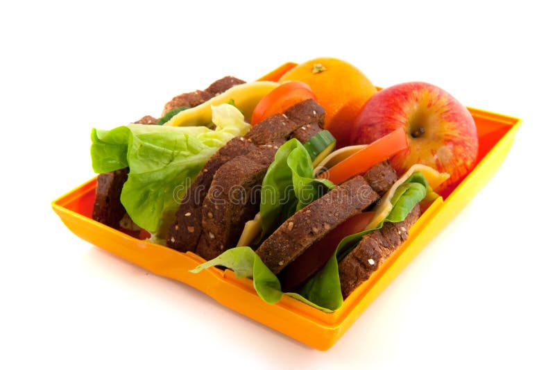 Lunch break stock photo. Image of stacked, orange, salat - 9515082