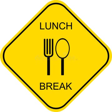 Lunch Break Sign Stock Illustrations – 3,744 Lunch Break Sign Stock ...