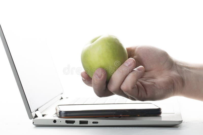 Lunch Break at Work. a Work Snack Stock Photo - Image of break, casual ...