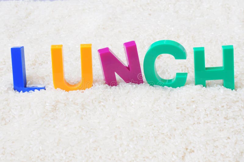 Lunch Break Banner in Letterpress Wood Type Stock Image - Image of type ...