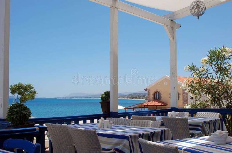 Lunch on Crete Island stock image. Image of chania, relax - 32359071