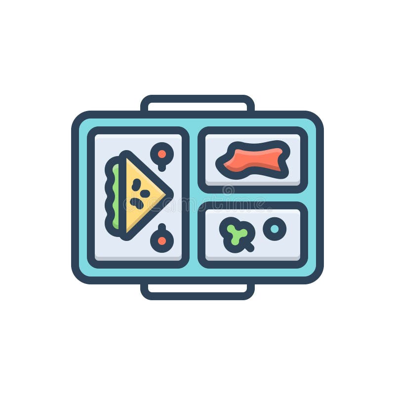 Color Illustration Icon for Lunch, Luncheon and Luncheonette Stock ...