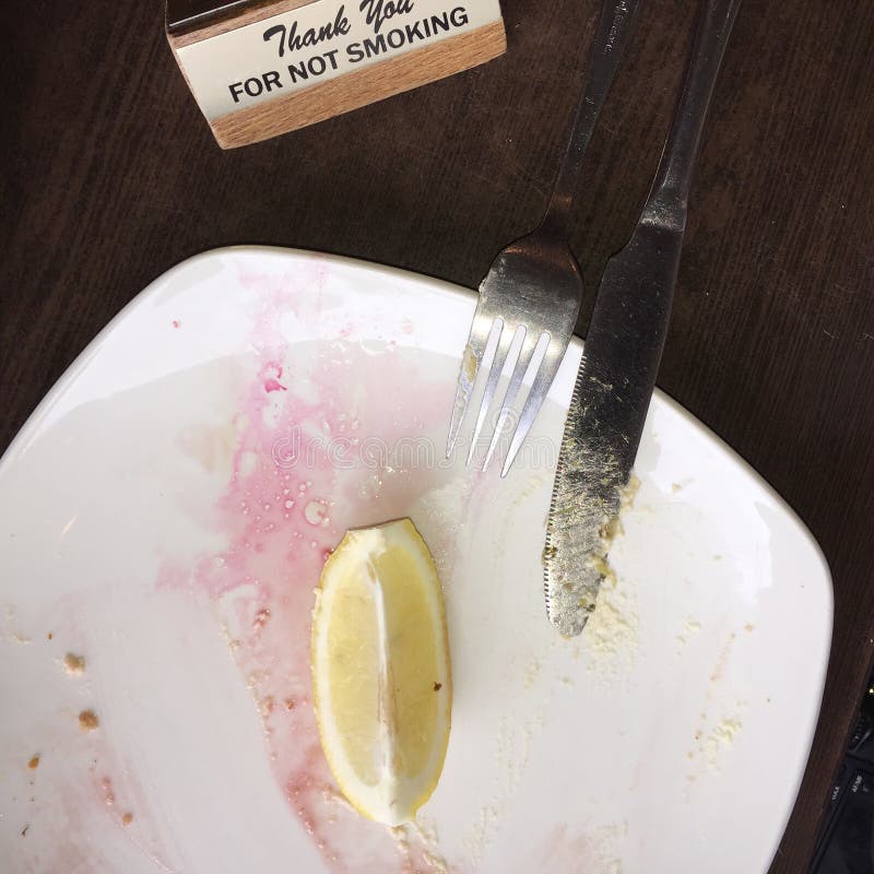 Lunch Leftovers in a Restaurant Stock Image - Image of nutrient, dish ...