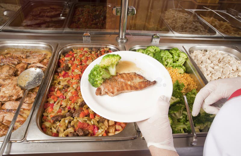 Lunch with meat stock image. Image of color, dinner, thirties - 25010949