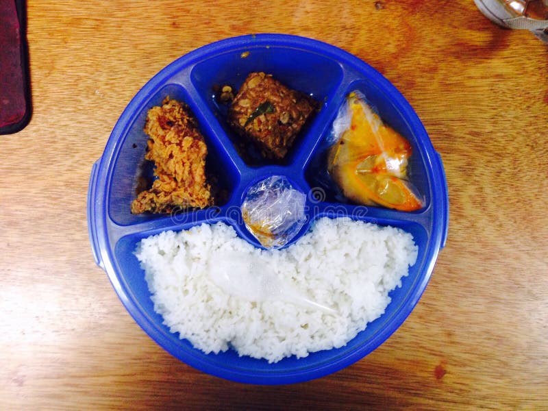 Lunch menu stock photo. Image of chicken, rice, vegetable - 78261866