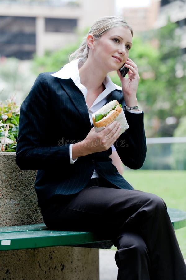 Woman Eating Lunch in Restaurant Stock Image - Image of fork, retiree ...