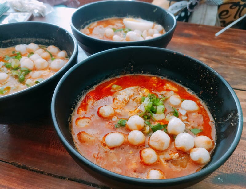 Lunch with seblak stock photo. Image of seafood, fish - 219640642