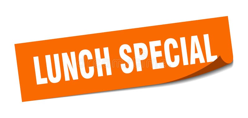 Lunch Special Sticker. Lunch Special Square Sign Stock Vector ...