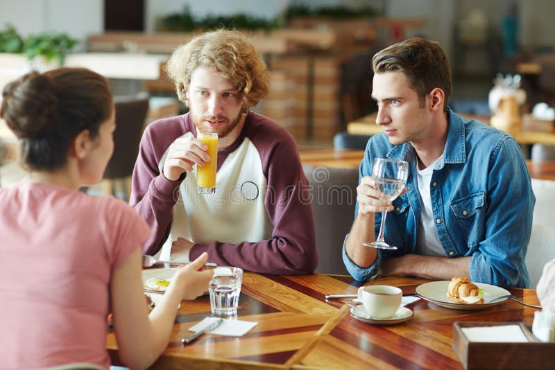 Lunch of students stock photo. Image of juice, business - 99262518
