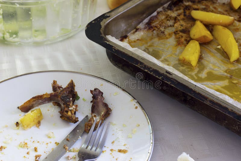 After lunch stock image. Image of dieting, dirty, baking - 150879113